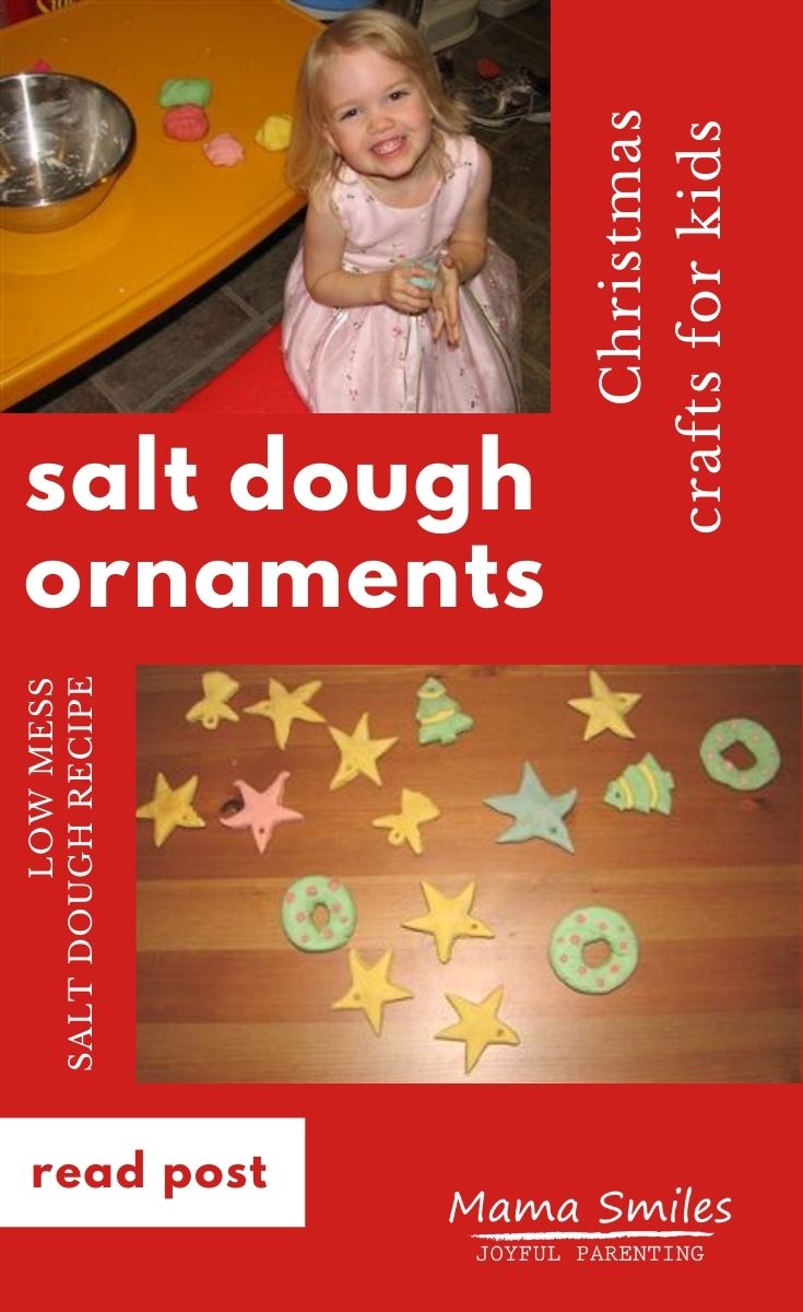Salt Dough Christmas Tree Ornaments - Mama Smiles - Joyful Parenting