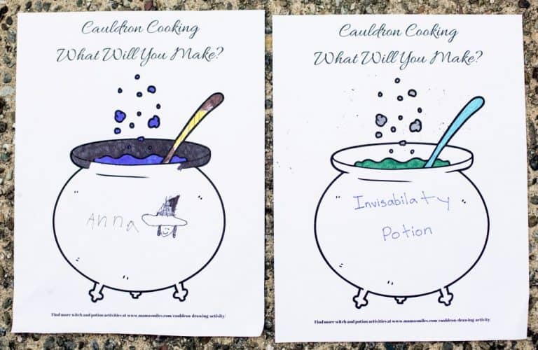 Broom and Cauldron Drawing Activity for Room on the Broom