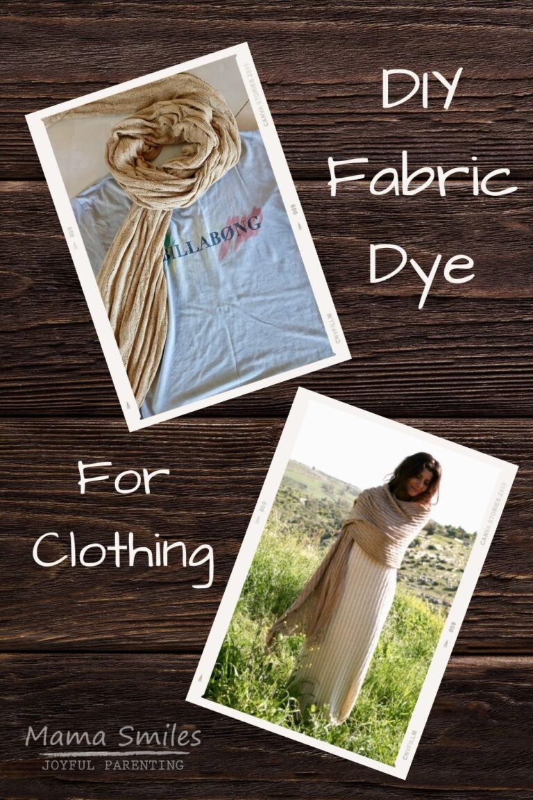 DIY Natural Dye for Clothing - Mama Smiles - Joyful Parenting