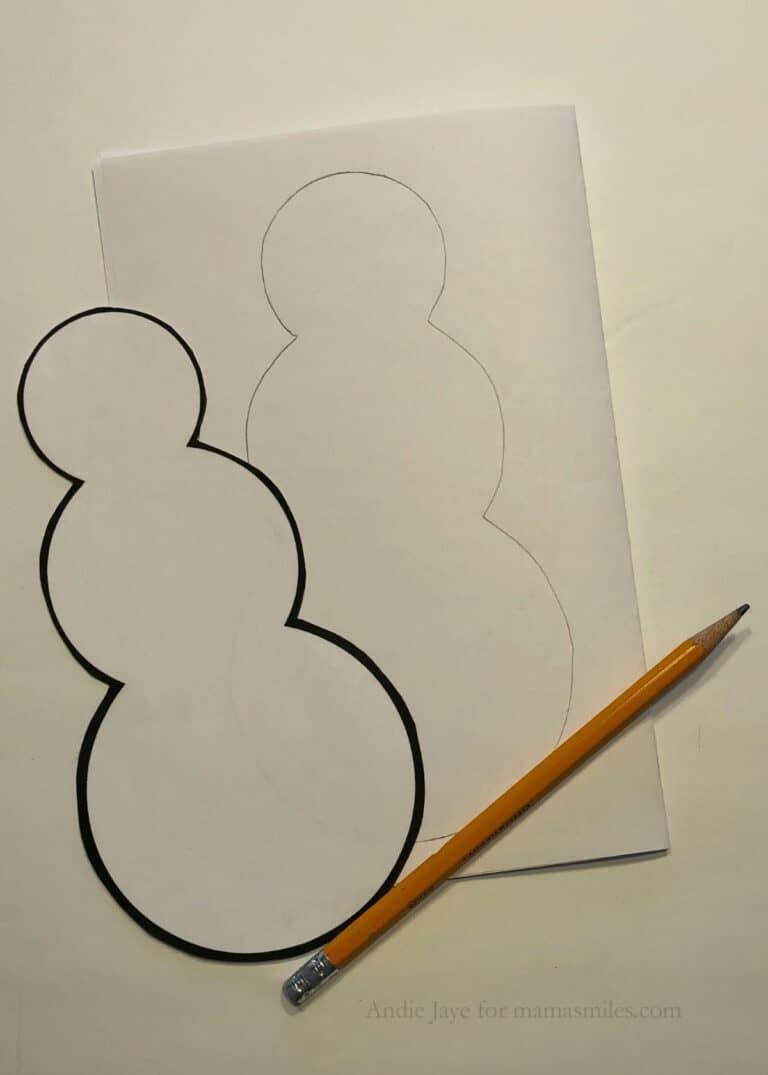 Wizard Snowman Papercraft with Free Printable Template